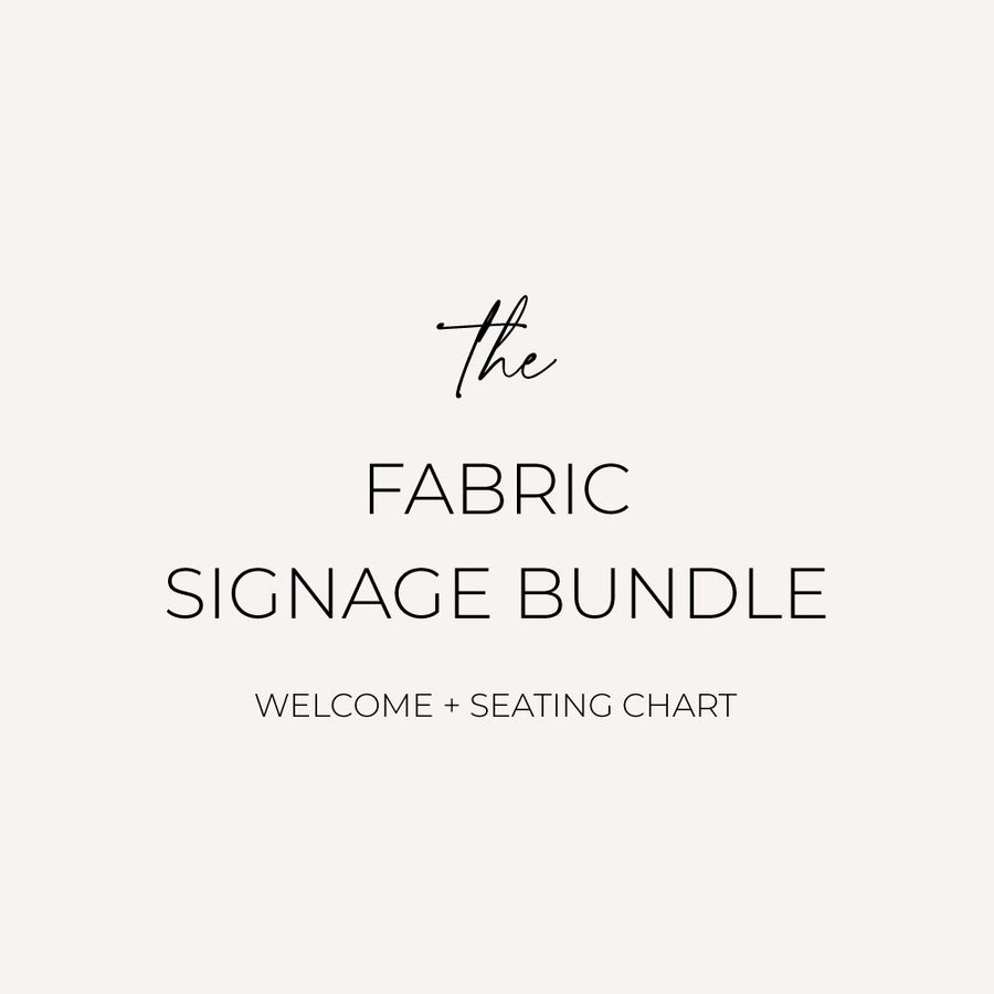 Discounted Welcome Sign & Seating Chart Bundle – Peach Perfect Stationery