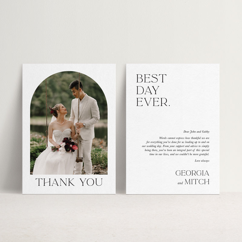 Best wedding thank you card wording | Beachweddingtips.com